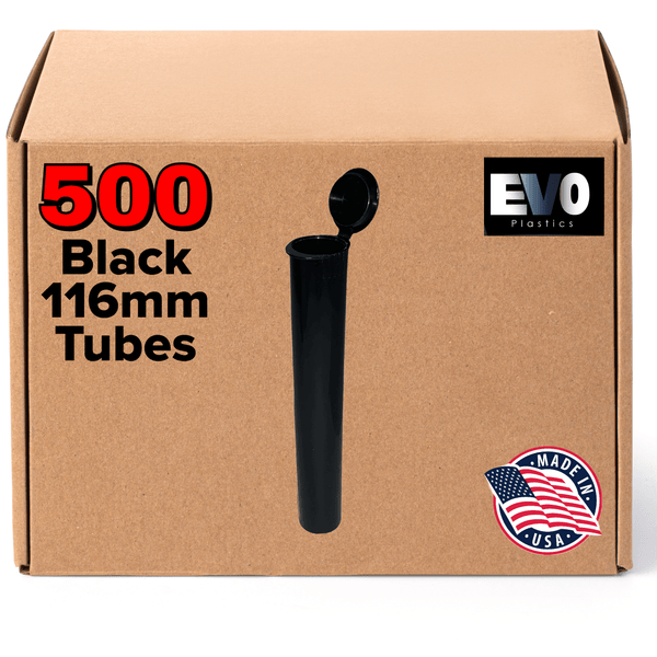 116mm Biodegradable Pre-Roll Tubes - USA Made - EVO Plastics